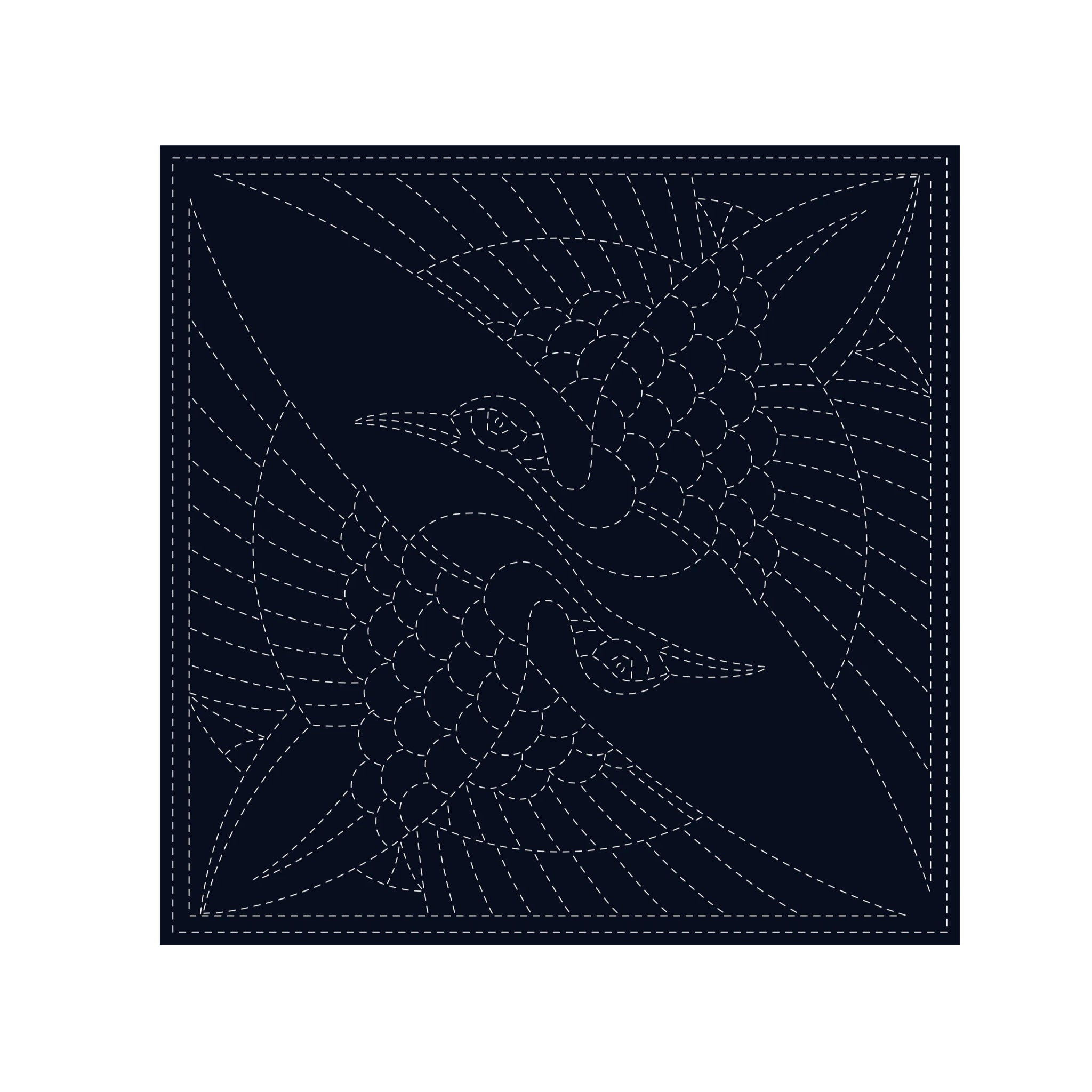 Sashiko Cloth Two Cranes – Alyssum Patch